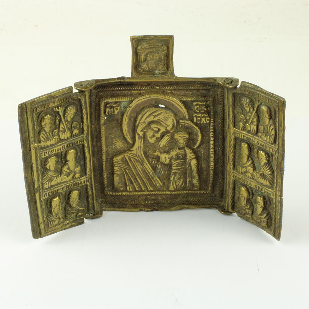 Russisk triptykon rejseikon – Antik 44